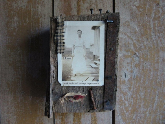 Courage. Original Mixed Media Collage Assemblage Art Mixed - Etsy