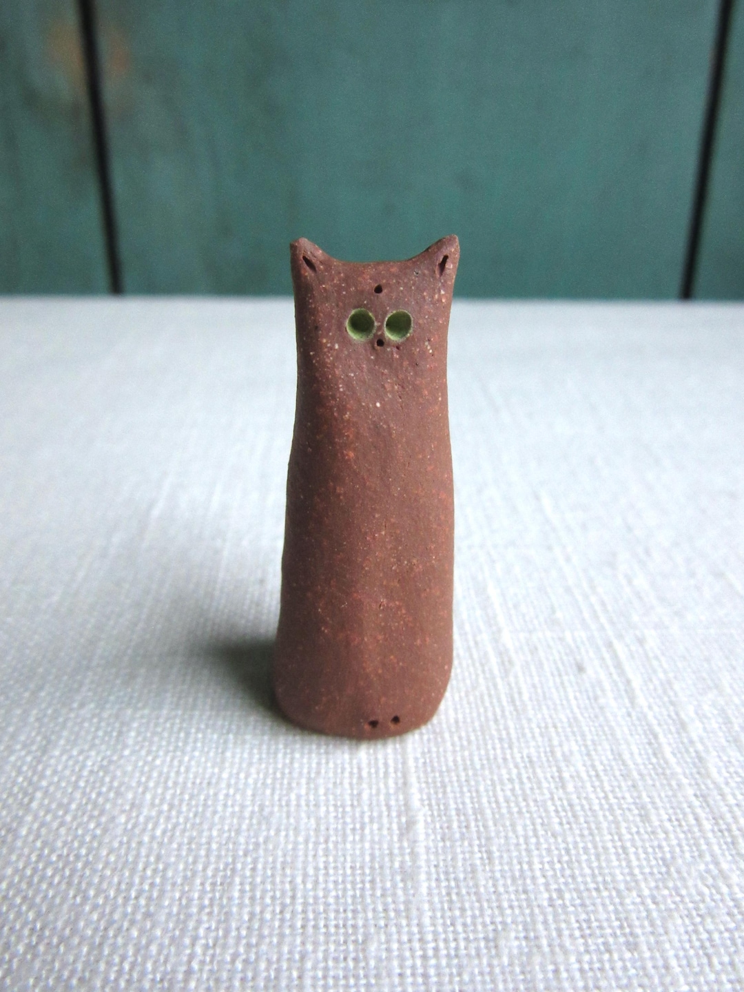 Simba. Tiny Miniature Ceramic Cat, Kitten, Miniature Cat Figurine ...