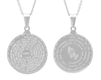 Our Father Medal - Etsy