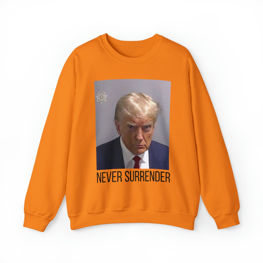 Trump Mugshot Trump Halloween Costume Never Surrender Trump - Etsy