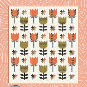 Bright as a Flower Quilt Pattern - Gingiber GB045, Fat Quarter Friendly ...