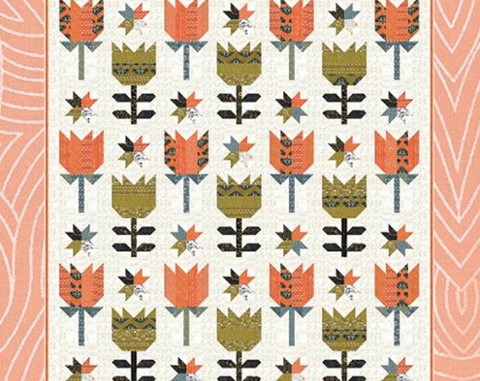 Bright as a Flower Quilt Pattern Gingiber GB045, Fat Quarter Friendly ...