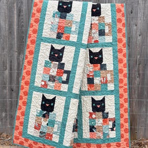Coffee Cats Quilt Pattern PDF Version - Cuddle Cat Quiltworks CCQ088 ...