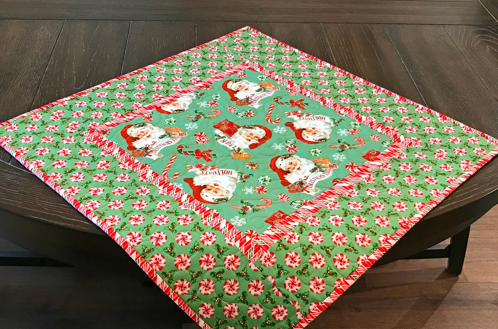Santa Claus Table Topper Christmas Santa Table Topper - Etsy