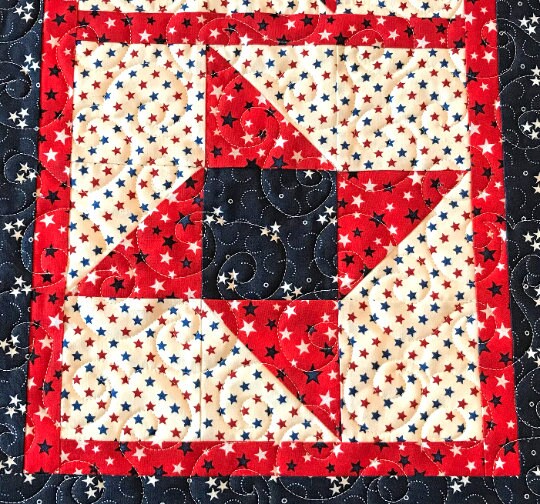Patriotic Friendship Star PDF Table Runner Pattern Star - Etsy