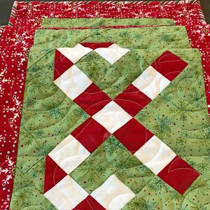 Candy Cane Lane Table Runner Pattern PDF Version - Cuddle Cat ...