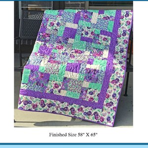 Charming Four Patch Quilt Pattern PDF Version, Cuddle Cat Quiltworks ...