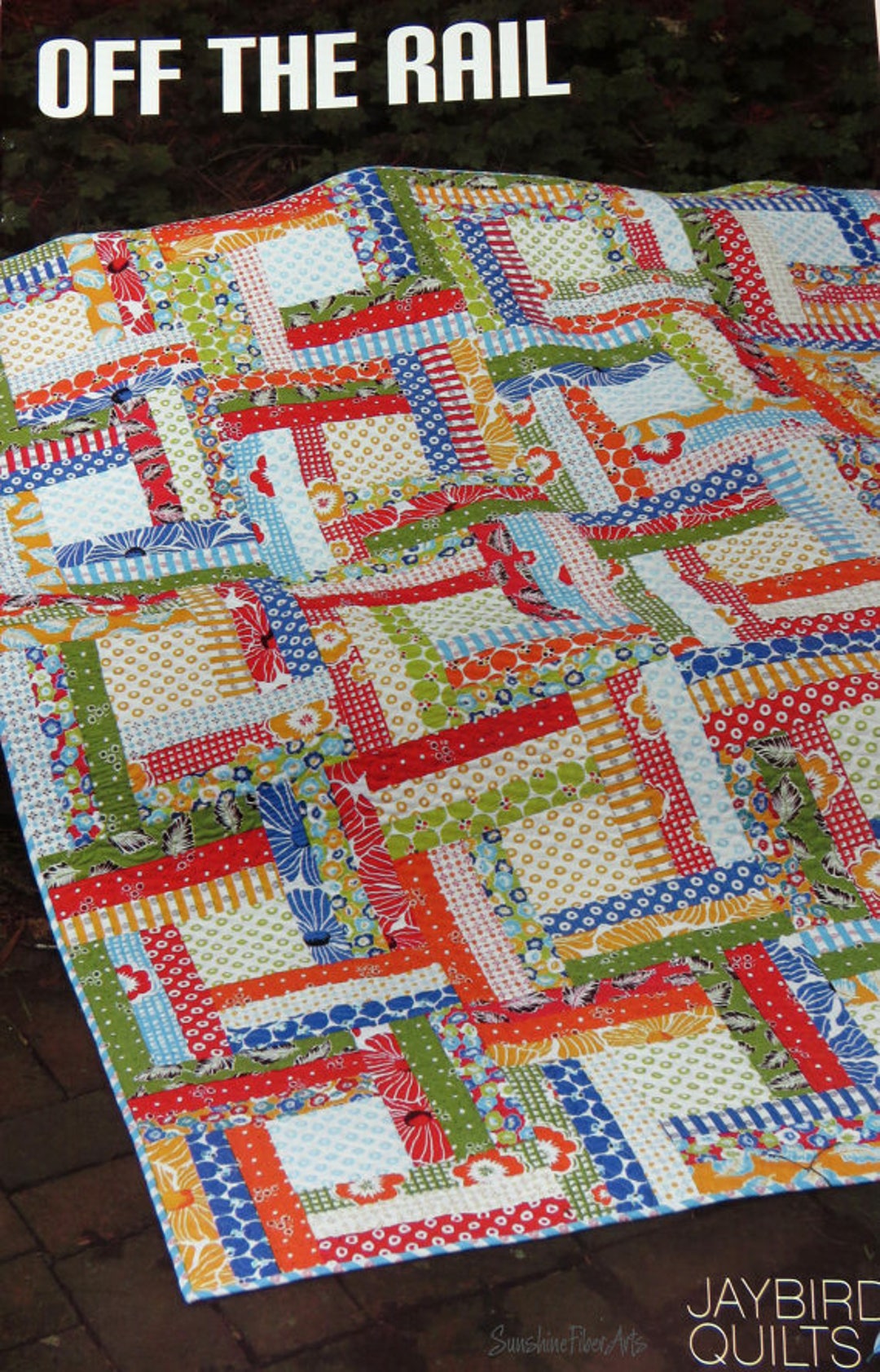 Off the Rail Quilt Pattern - Jaybird Quilts JBQ-110, Fat Quarter Friendly Quilt Pattern, Four ...