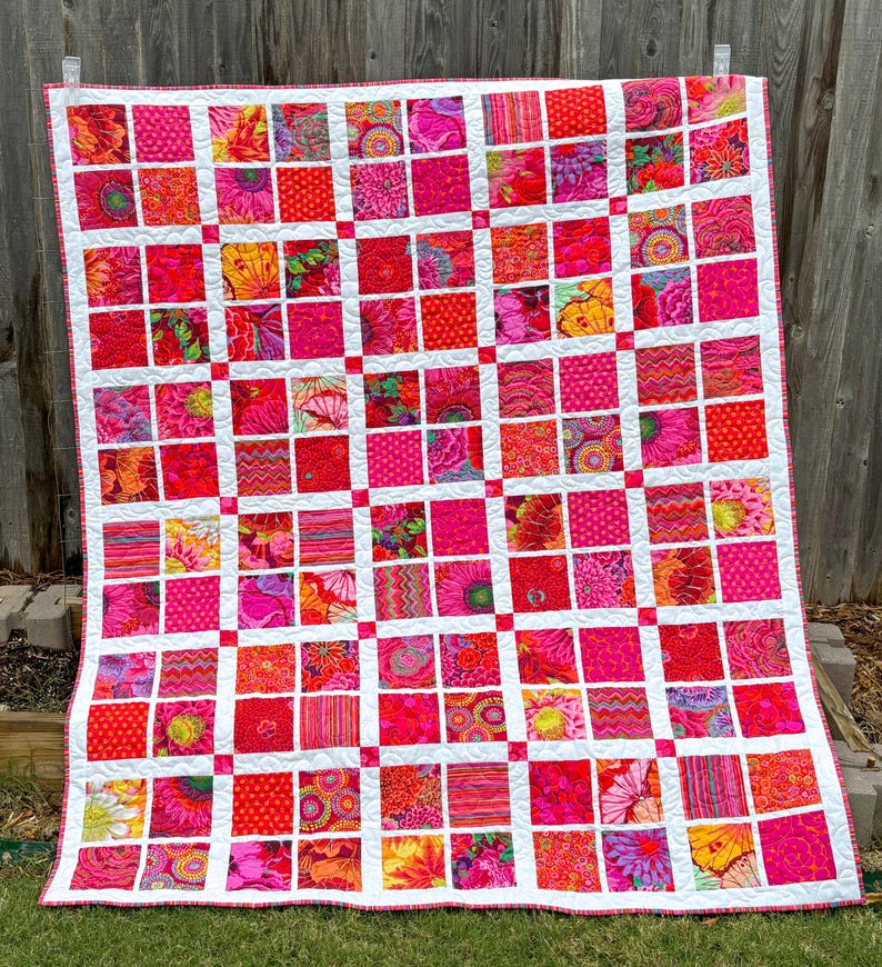 Sassy Squares Quilt Pattern PDF Version, Cuddle Cat Quiltworks CCQ087 ...
