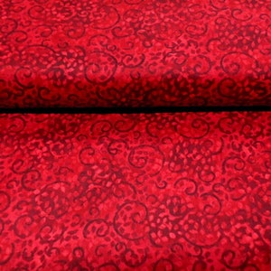 Ruby Slippers Red Scroll Fabric Wilmington Essentials Wilmington Prints ...