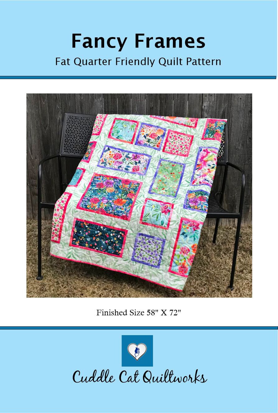Fancy Frames Quilt Pattern PDF Version Cuddle Cat Quiltworks - Etsy Canada