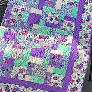 Charming Four Patch Quilt Pattern PDF Version, Cuddle Cat Quiltworks ...
