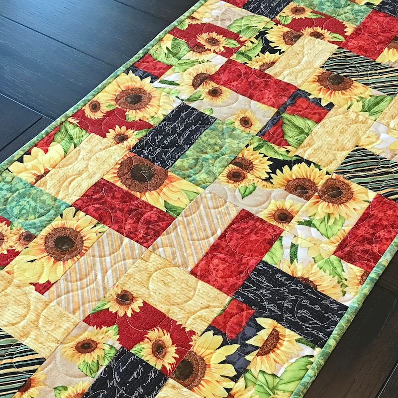 Patchwork Table Runner - Etsy