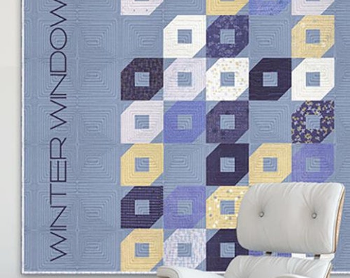 Winter Windows Quilt Pattern - Zen Chic WWQP, Modern Layer Cake Quilt ...
