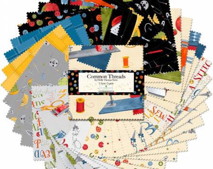 Common Threads 5 Karat Crystals Charm Pack - Wilmington Prints Q508-785 ...