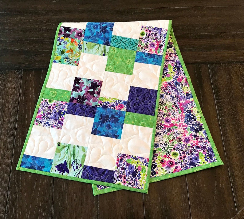 Dancing Squares PDF Table Runner Pattern Easy Charm Square - Etsy