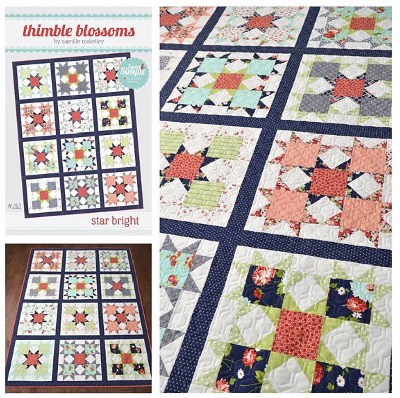 Star Bright Quilt Pattern Camille Roskelley for Thimble - Etsy