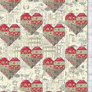 Love Wins Quilt Pattern - Lavender Lime Quilting DLL203, Hearts Themed ...