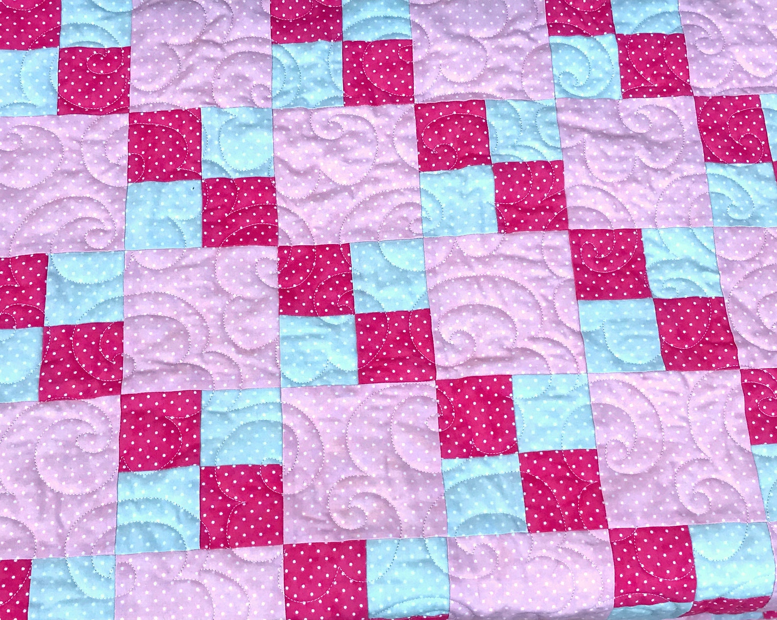 Stacking Blocks Quilt Pattern in Four Sizes Printed Version, Cuddle Cat ...