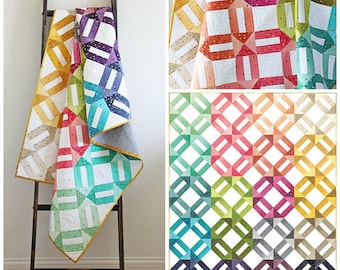 Ombre Flower Bouquet Quilt Pattern V and Co VC1263, Modern Quilt ...