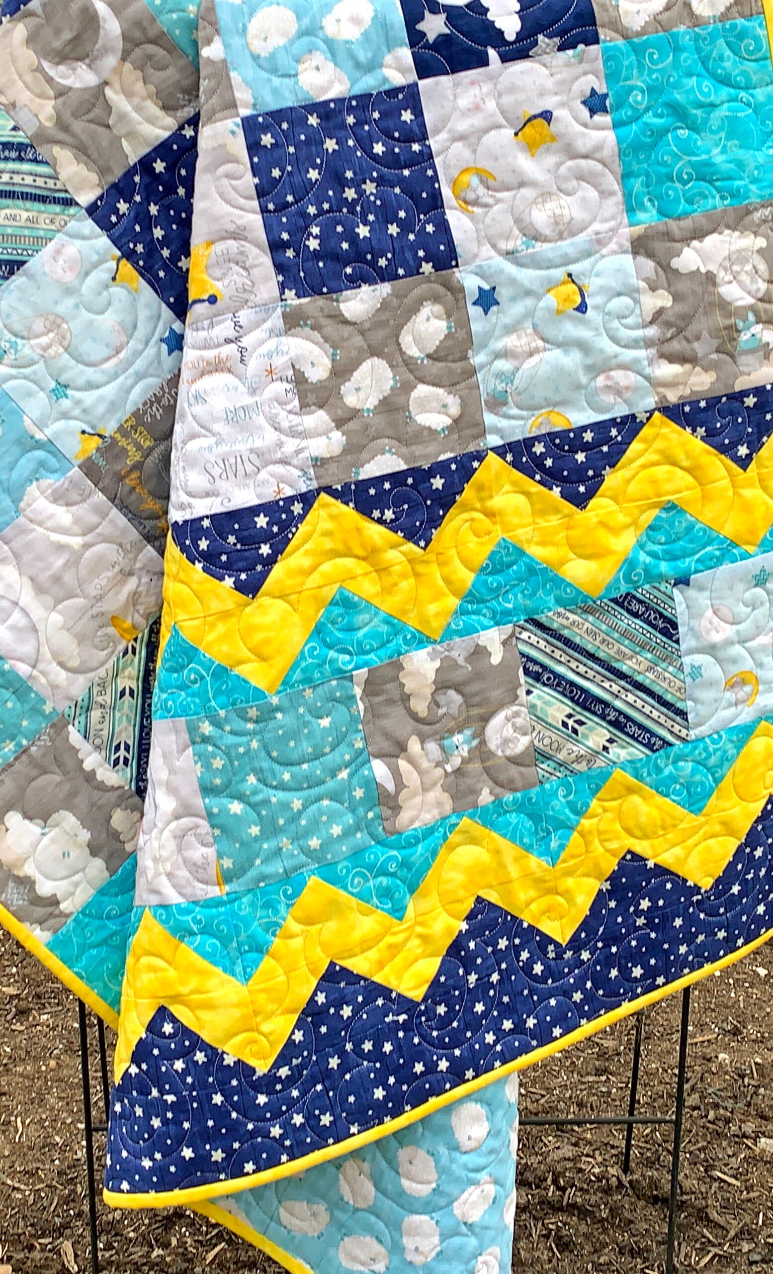 Baby Blocks Charm Square Baby Quilt Pattern in Two Size Options PDF ...
