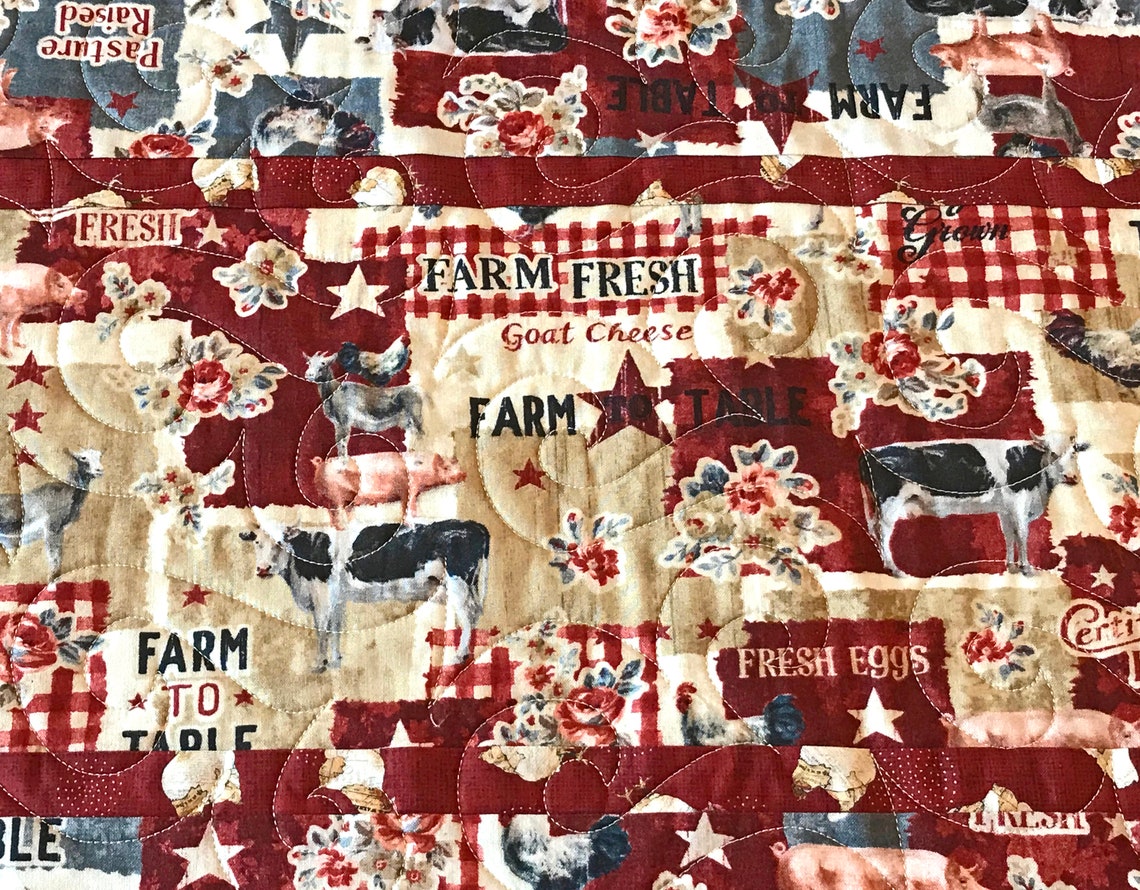 Farmhouse Themed Table Runner Country Kitchen Table Runner - Etsy