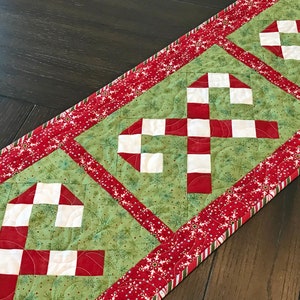 Candy Cane Lane Table Runner Pattern PDF Version - Cuddle Cat ...