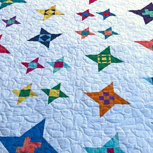 Star Gazing Quilt Pattern PDF Version - Cuddle Cat Quiltworks CCQ082 ...