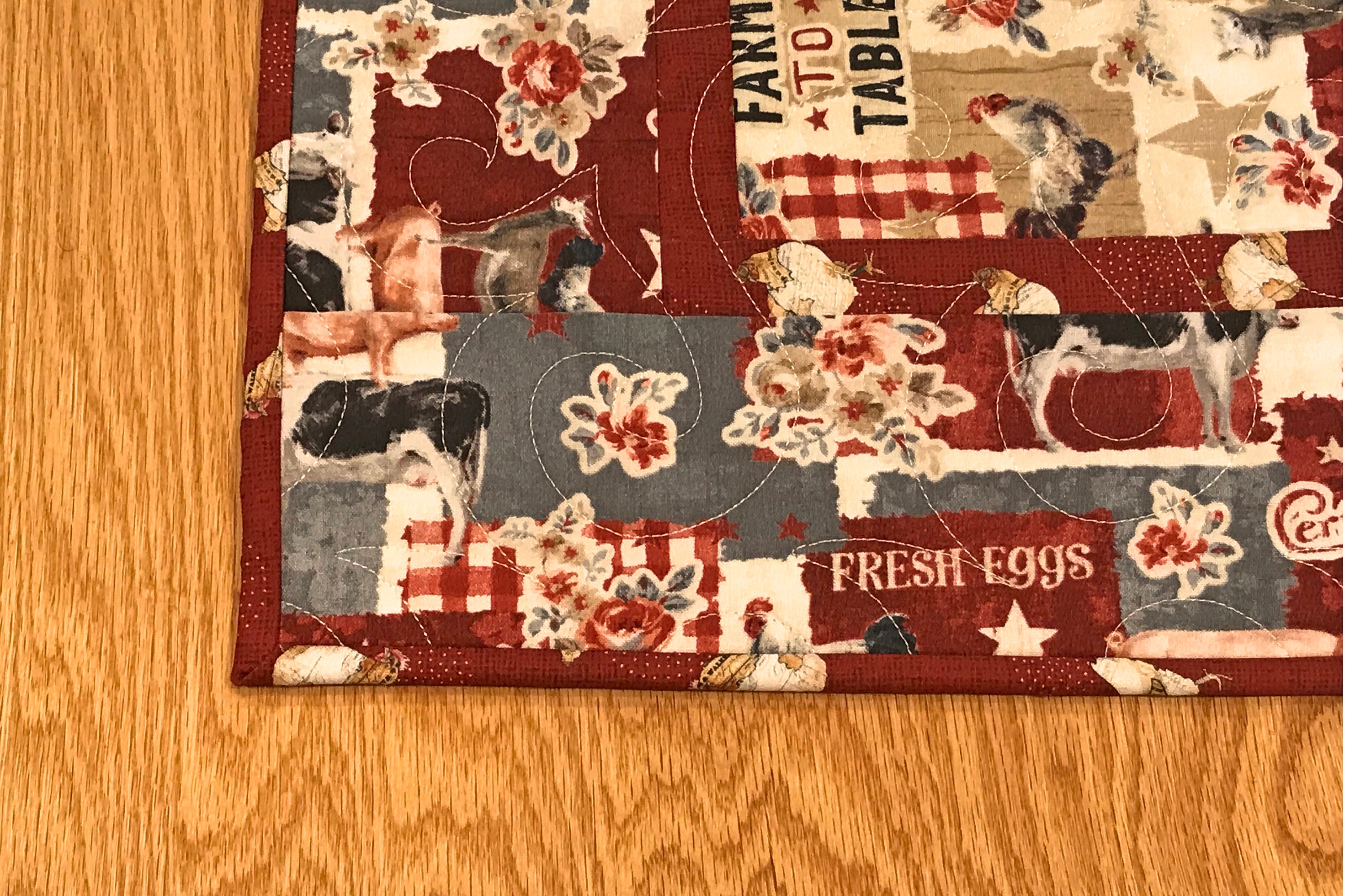 Farmhouse Themed Table Runner Country Kitchen Table Runner | Etsy