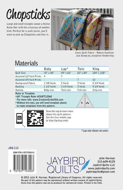 Chopsticks Quilt Pattern Jaybird Quilts JBQ-111 Four - Etsy