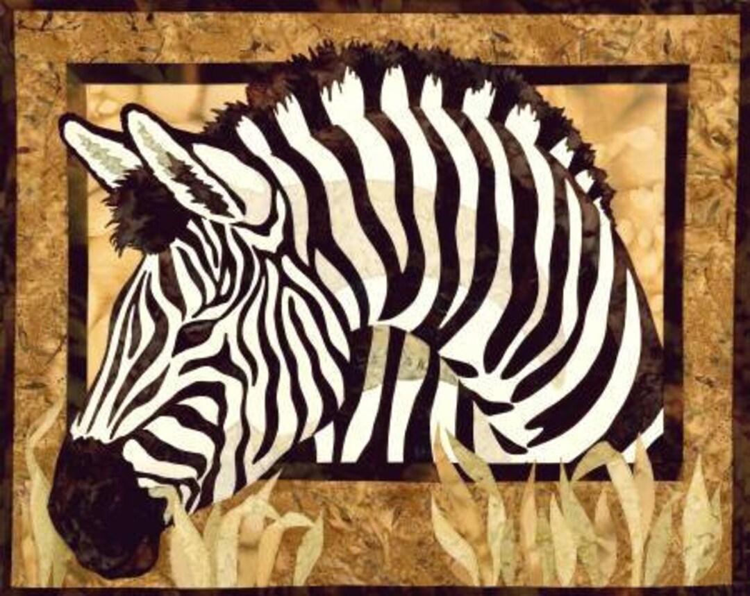 Zebre (zebra) Pattern - Toni Whitney Design 3016TW, Zebra Applique ...