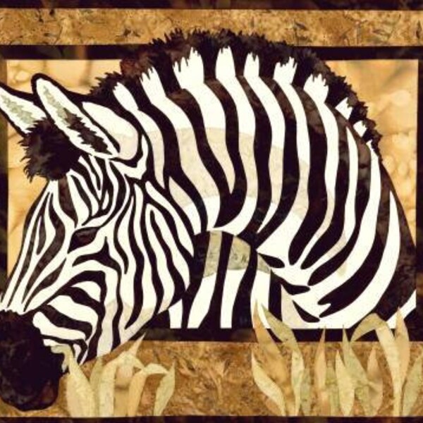 Zebra Applique - Etsy