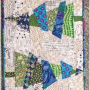 Crazy Christmas Trees Table Runner Pattern Cut Loose Press - Etsy