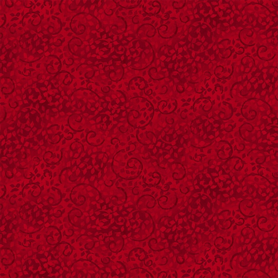 Ruby Slippers Red Scroll Fabric Wilmington Essentials Wilmington Prints ...