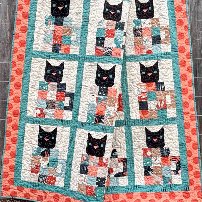 Cat Coffee Quilt Pattern - Etsy