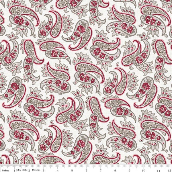 Red Gray Fabric - Etsy