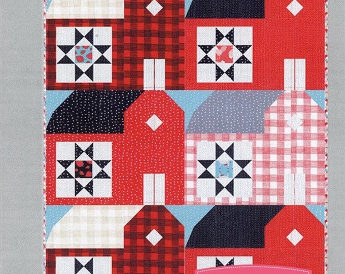 Red Barns Quilt Pattern Gingiber G020 Farm Fresh Quilt Pattern Barn ...
