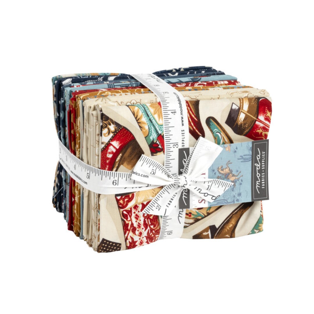 Saddle Ranch Fat Quarter Bundle 24pc - Moda 33790AB, Western Cowboy ...