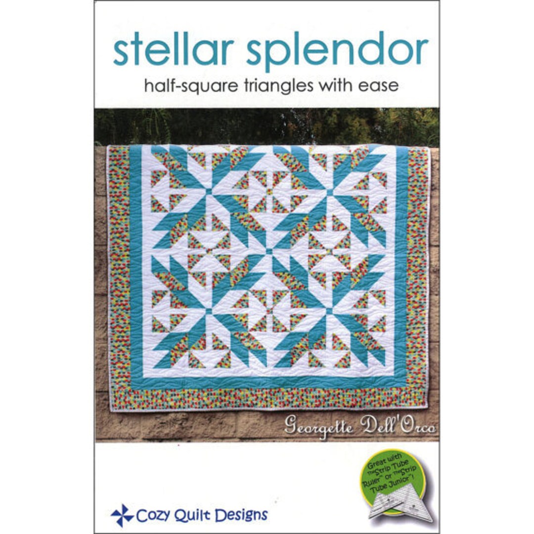 Stellar Splendor Quilt Pattern - Cozy Quilt Designs, Jelly Roll Quilt ...