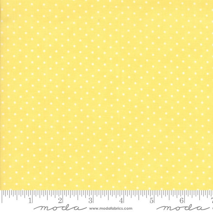 Moda Essential Dots Yellow Fabric 8654-20, Yellow Blender Fabric ...