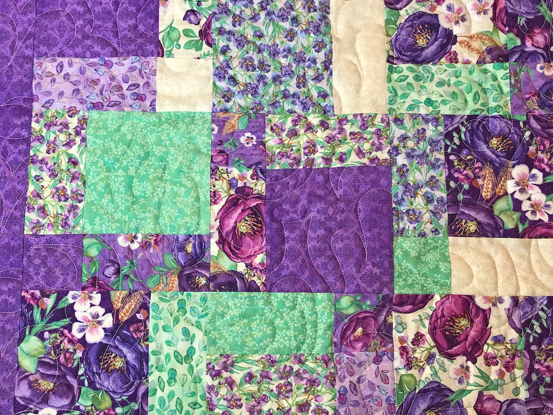 Charming Four Patch Quilt Pattern Printed Version - Cuddle Cat ...