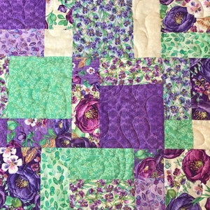 Charming Four Patch Quilt Pattern PDF Version, Cuddle Cat Quiltworks ...