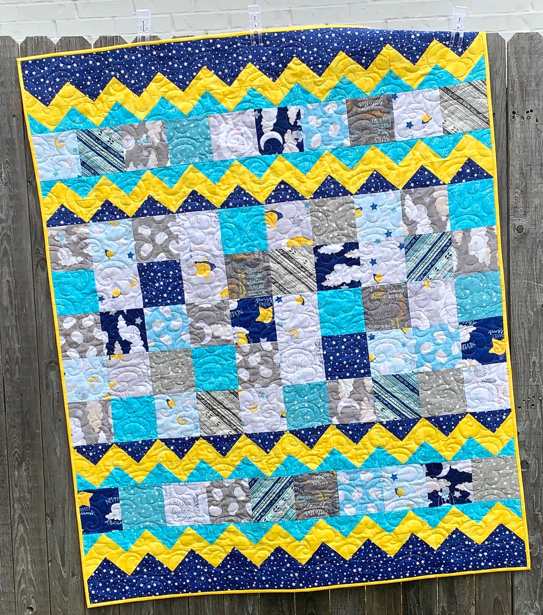 Baby Blocks Charm Square Baby Quilt Pattern in Two Size Options PDF ...