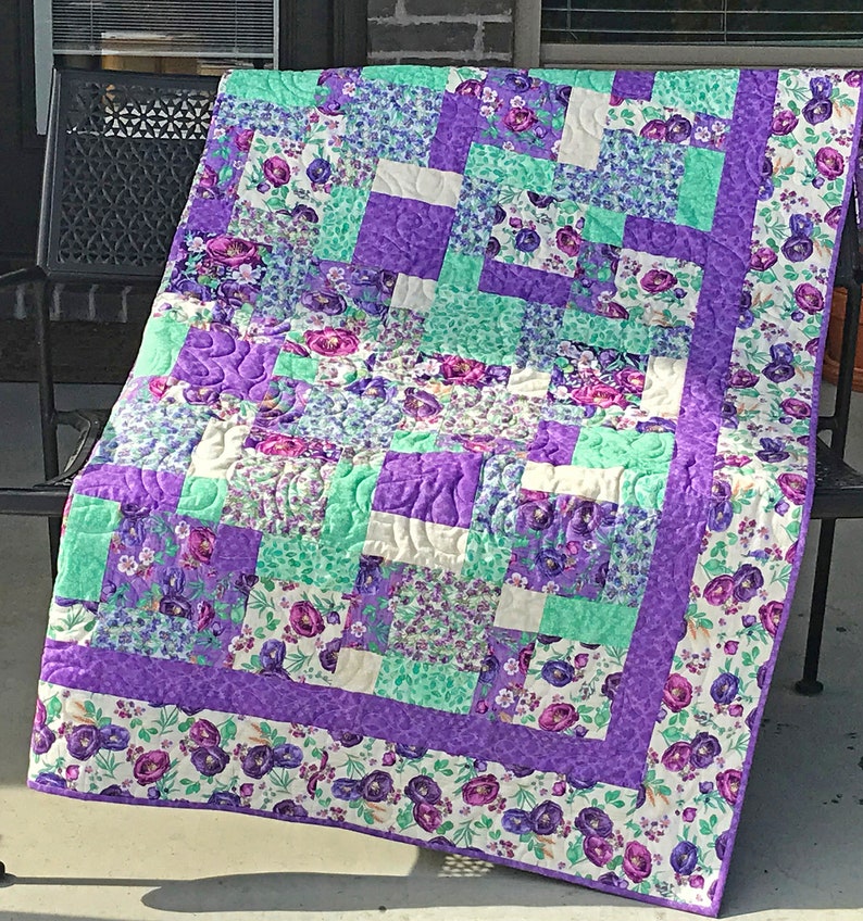 Charming Four Patch Quilt Pattern PDF Version, Cuddle Cat Quiltworks ...