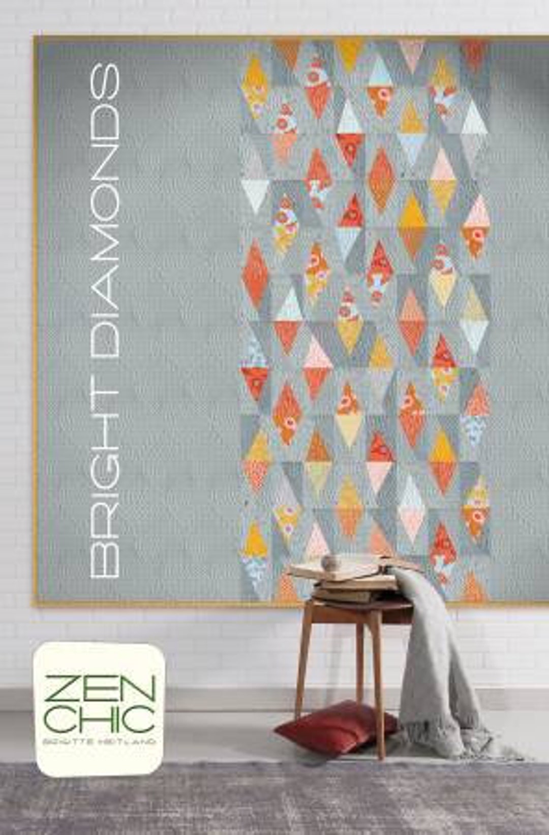 Bright Diamonds Quilt Pattern - Zen Chic ZC-BD2QP, Modern Quilt Pattern ...