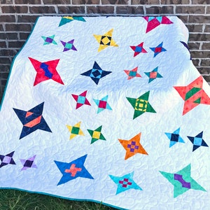 Star Gazing Quilt Pattern PDF Version - Cuddle Cat Quiltworks CCQ082 ...