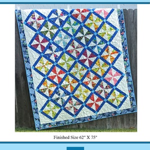 Pinwheel Parade Quilt Pattern PDF Version, Cuddle Cat Quiltworks CCQ077 ...
