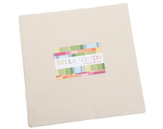 Bella Solids Natural Layer Cake - Moda 9900LC-12, 42 - 10" X 10" Squares - off White Natural ...
