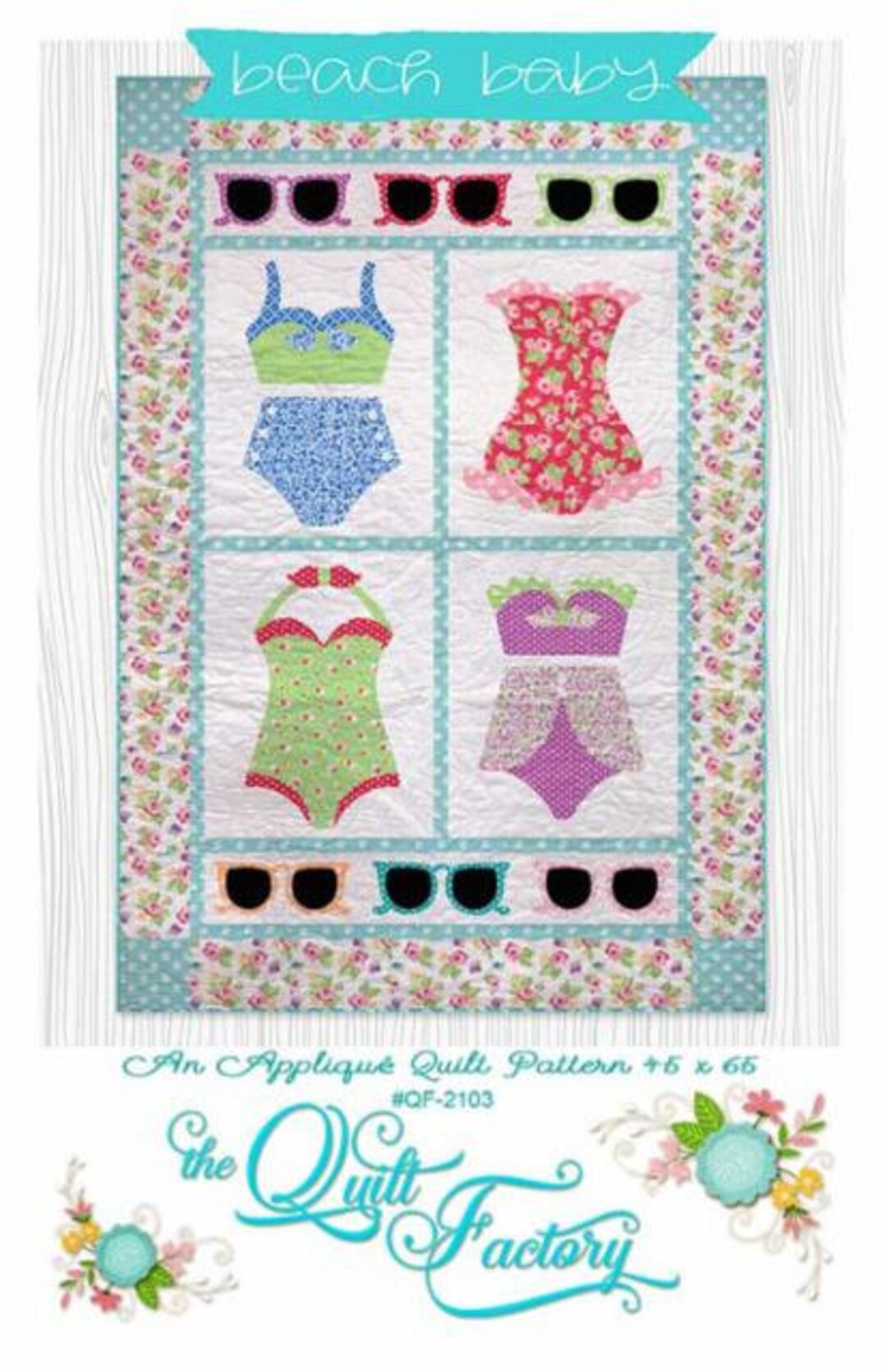Beach Baby Applique Quilt Pattern - the Quilt Factory QF-2103, Scrap ...