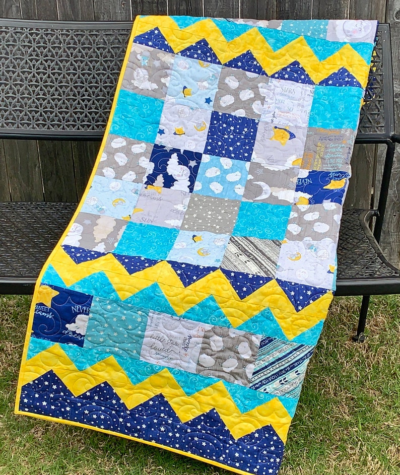Baby Blocks Charm Square Baby Quilt Pattern in Two Size Options PDF ...